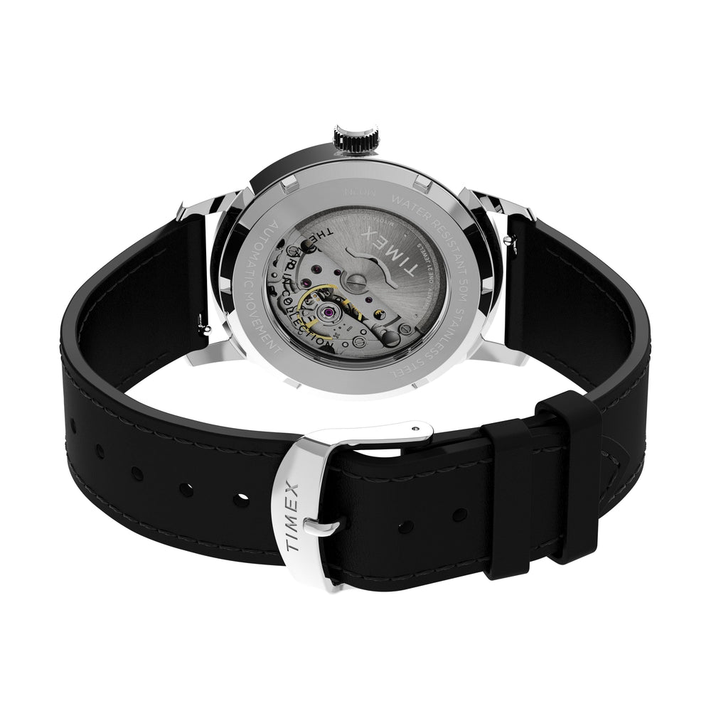 Marlin® Automatic 40mm Leather Strap Watch