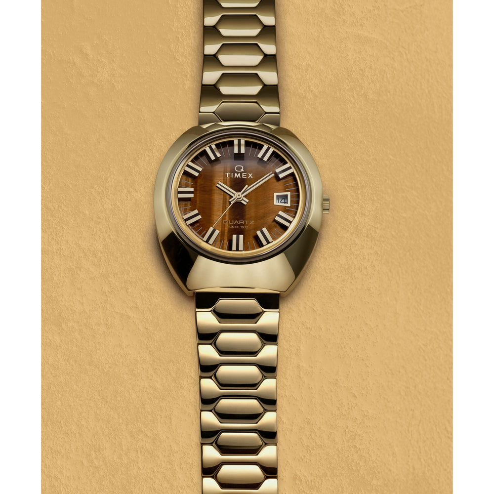 Q Timex® 1972 Time Machine Reissue 39mm Stainless Steel Bracelet Watch